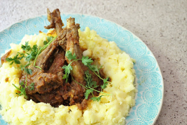 Niloufer's Kitchen: Masala na Chops - chops and mash