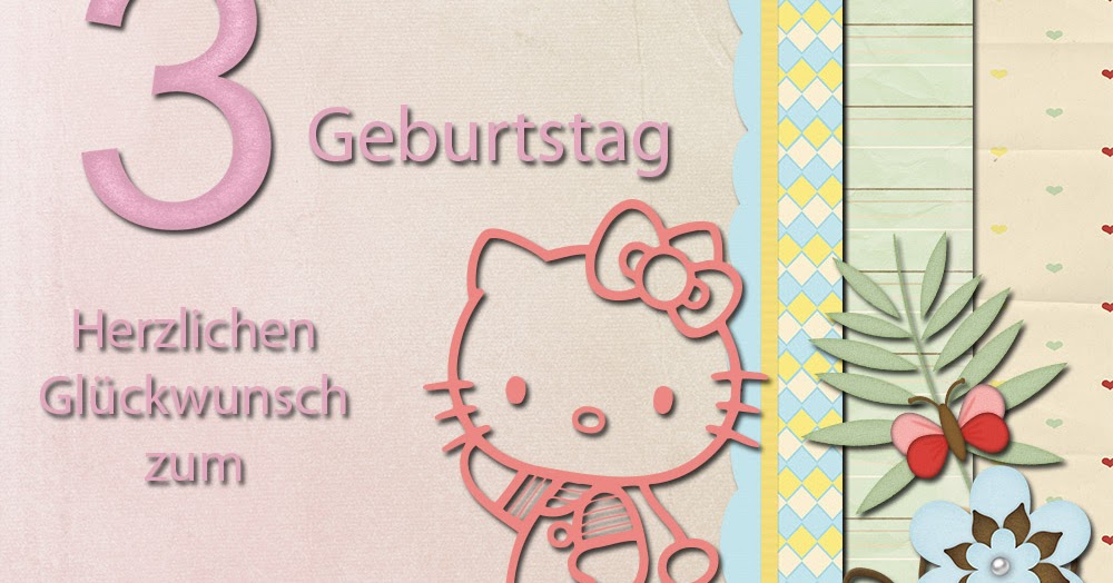 Alles Gute zum Geburtstag: Herzlichen Glückwunsch zum 3. Geburtstag Mädchen