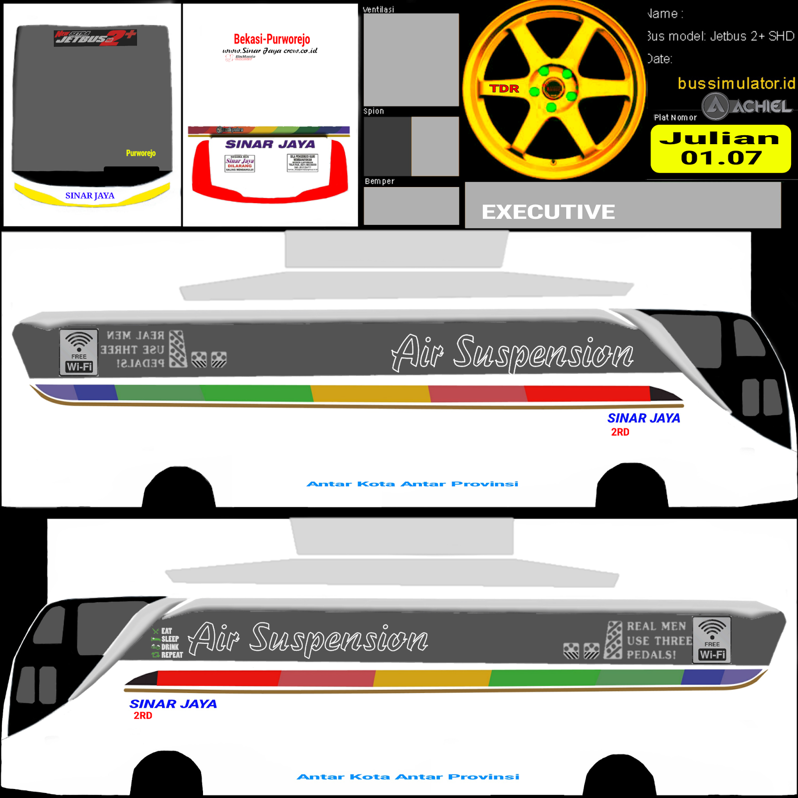101+ Livery BUSSID (Bus Simulator Indonesia) HD SHD Koleksi Lengkap ...