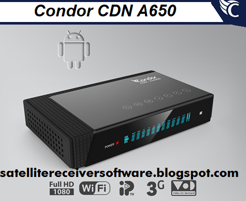 Nouvelle Mise A Jour Condor A650 HD 2020 Flash Condor A650 HD 2020