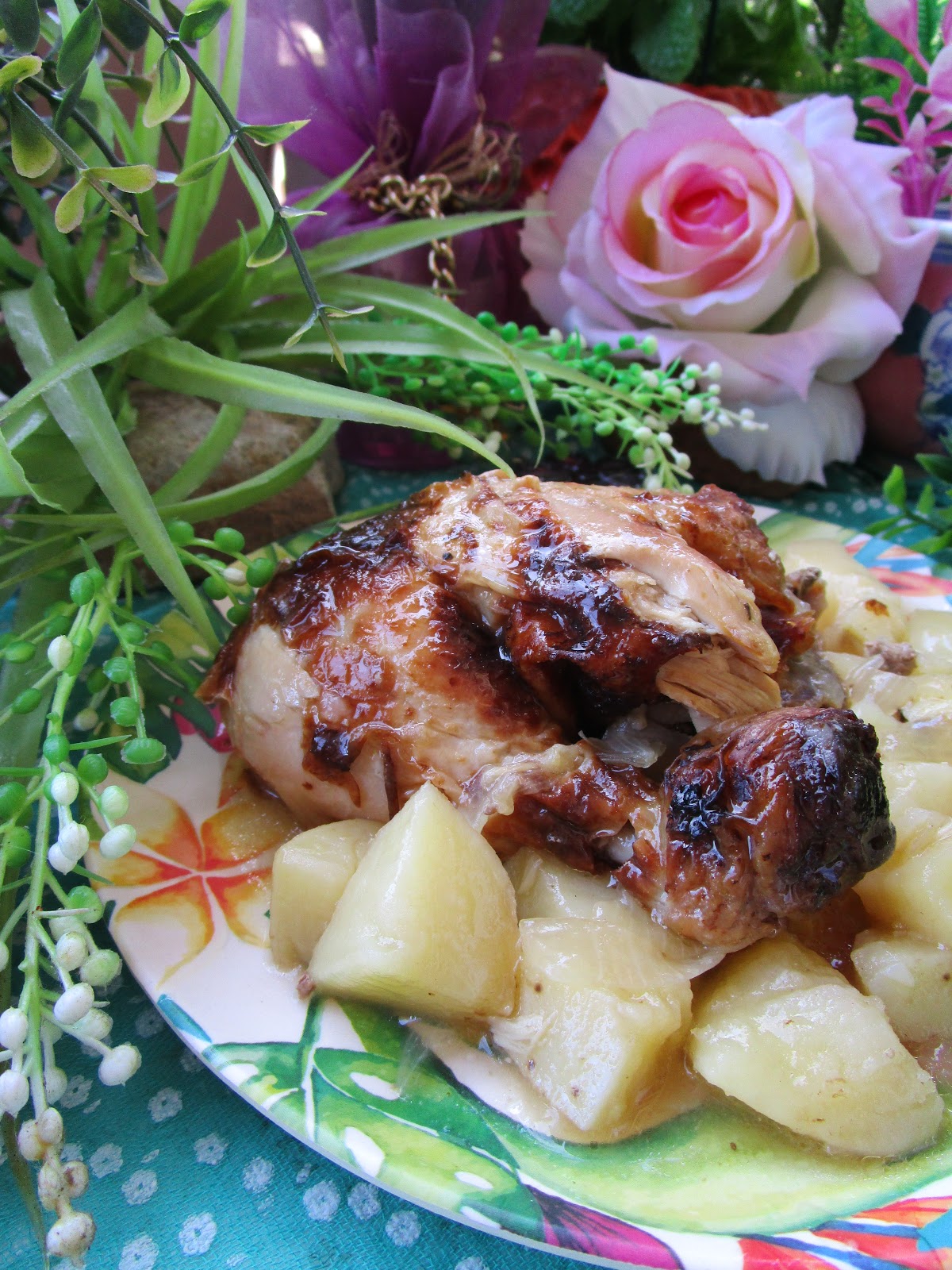 COCINA DE APROVECHAMIENTO: Pollo al ast con patatitas