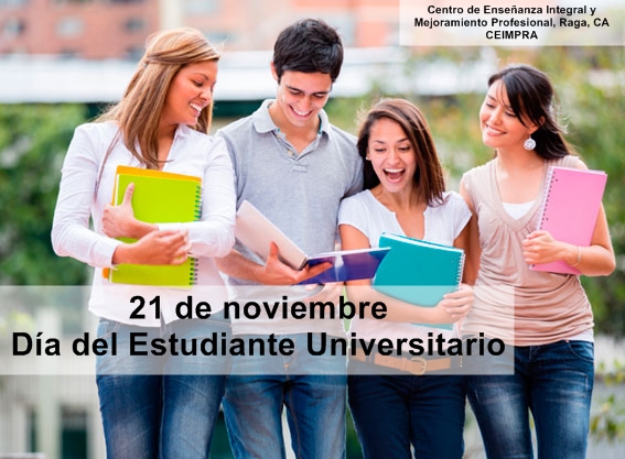 DÍA DEL ESTUDIANTE UNIVERSITARIO. 21 DE NOVIEMBRE.