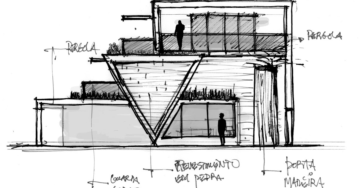 JKR Arquitetura e Urbanismo: Croquis Arquitetônicos