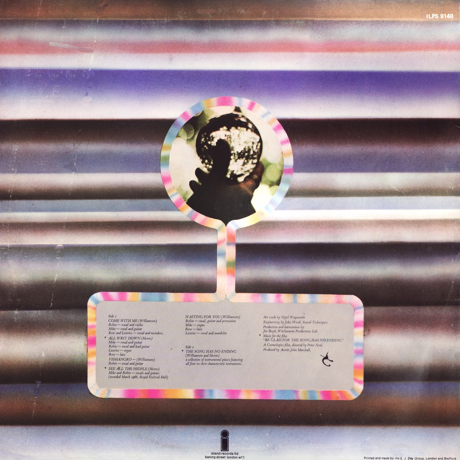 1970 Be Glad For The Song Has No Ending - The Incredible String Band ...