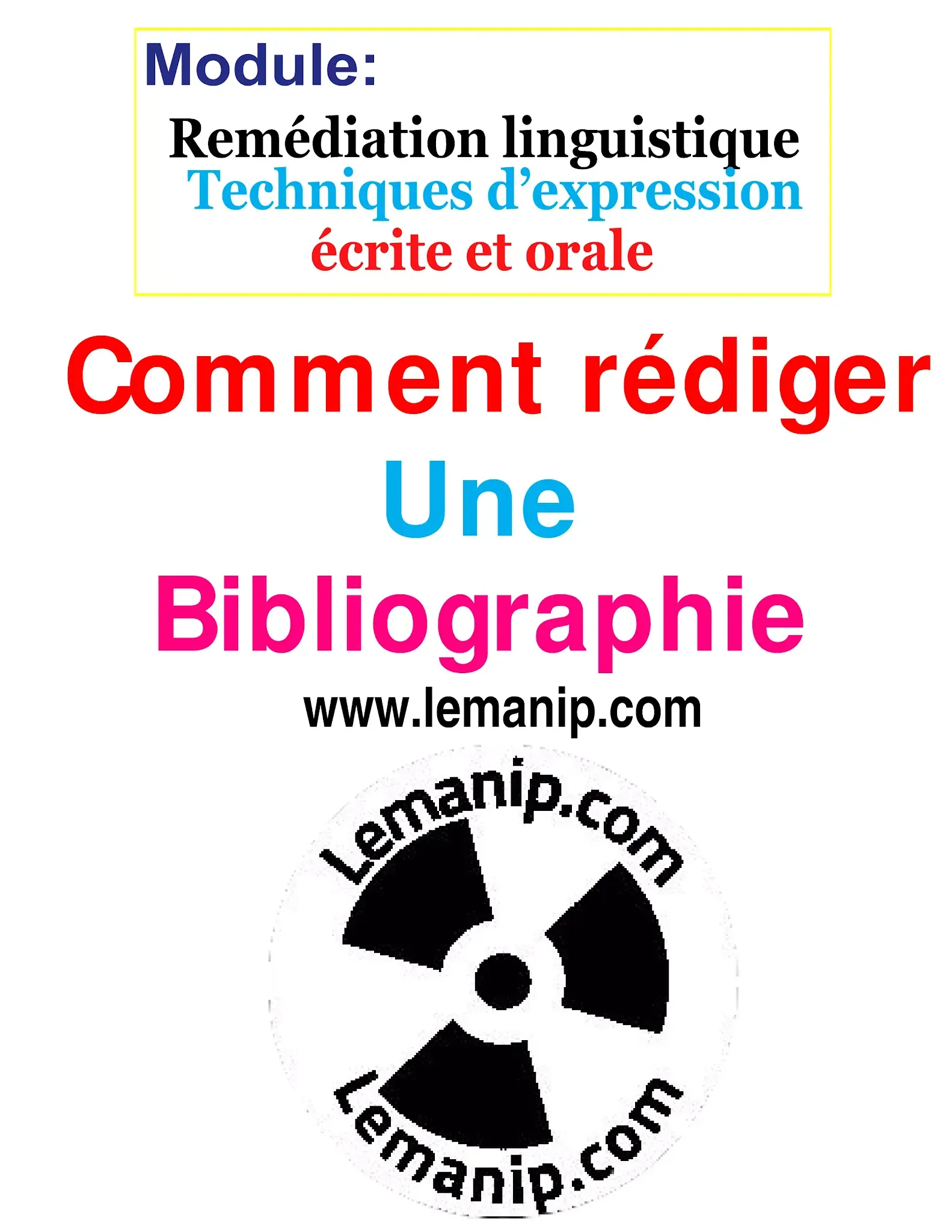 Exemple de bibliographie : Comment
