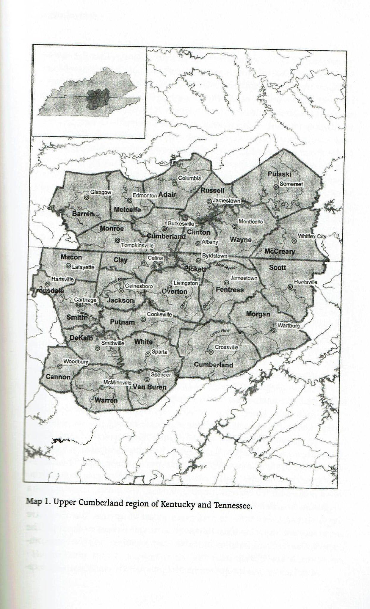 Cumberland Gal: Cumberland Plateau Maps-What Makes Up the Plateau