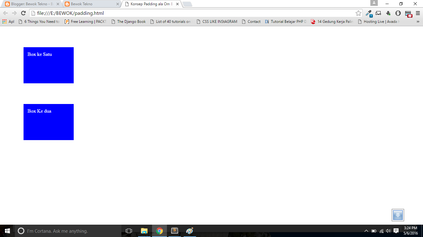 Tutorial Css Part 8 Memahami Konsep Padding Pada Css Tutorial
