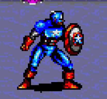 VGJUNK: CAPTAIN AMERICA SPRITES 1987-96