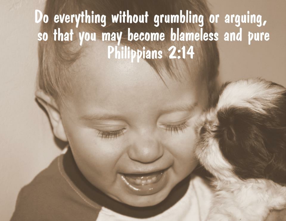 Do everything without grumbling in arguing