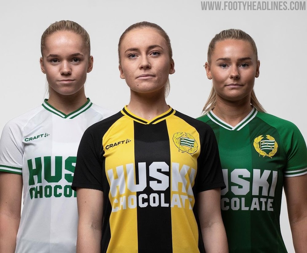 Hammarby IF 2021 Home, Away & Third Kits Released - Huski Chocolate New ...