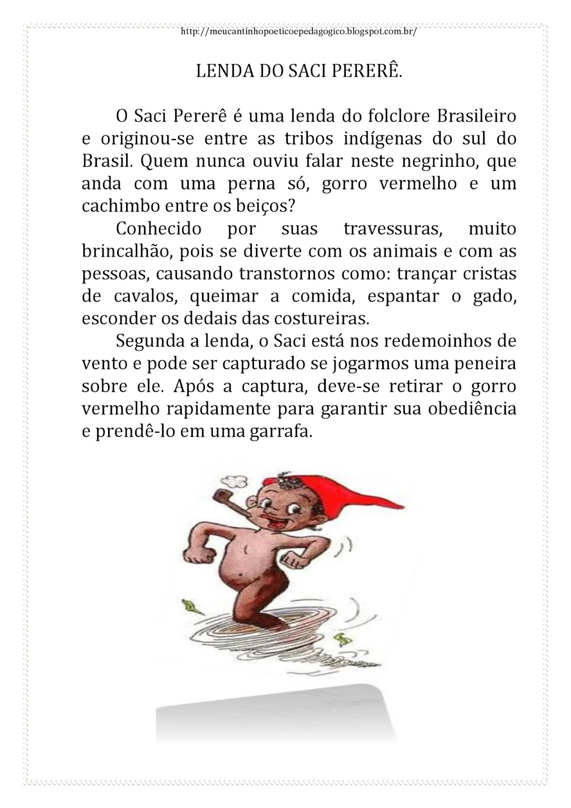 Poema Sobre O Saci Perere - RETOEDU