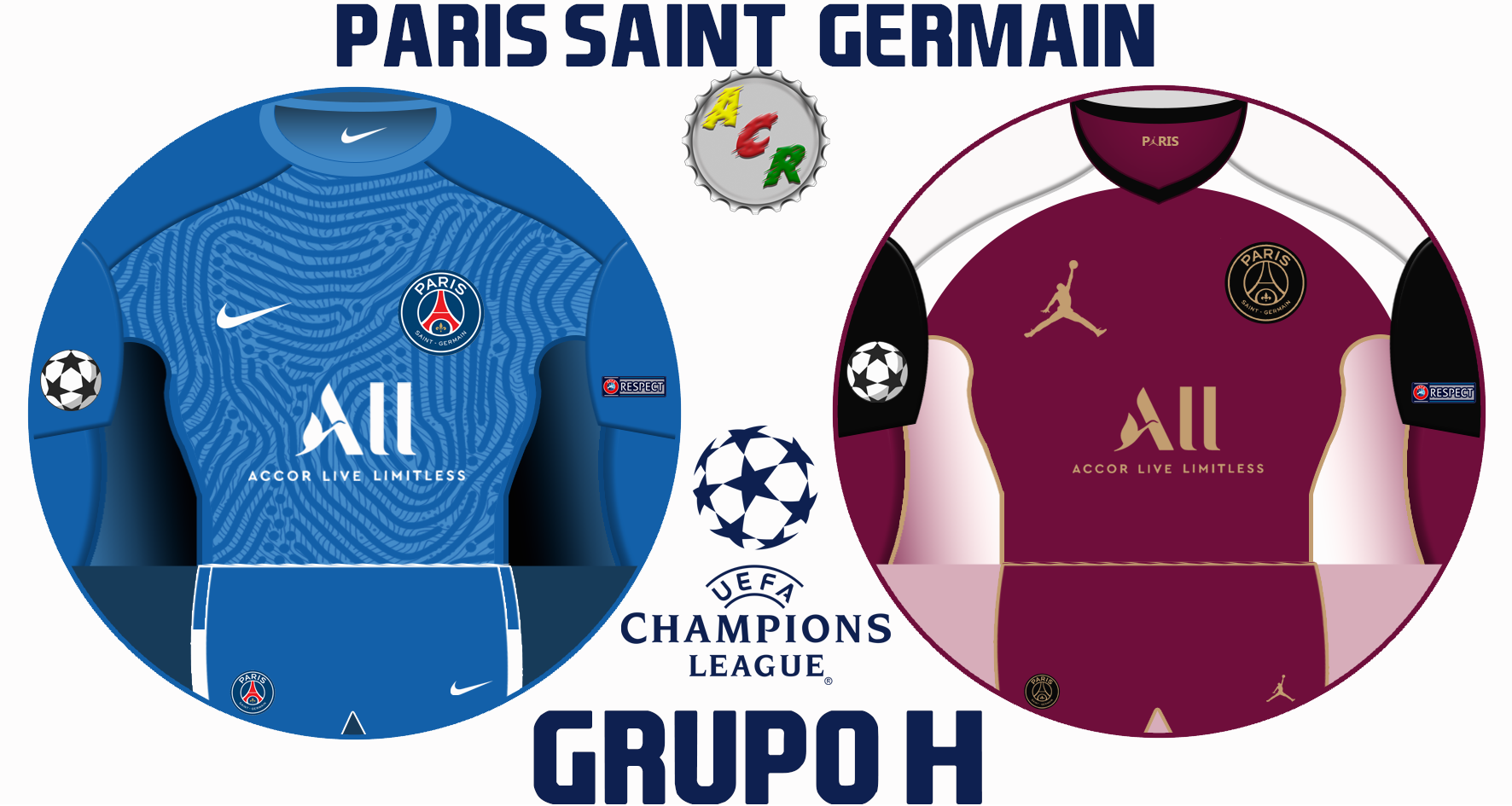 EQUIPACIONES FUTBOLCHAPAS A.C.R: PSG