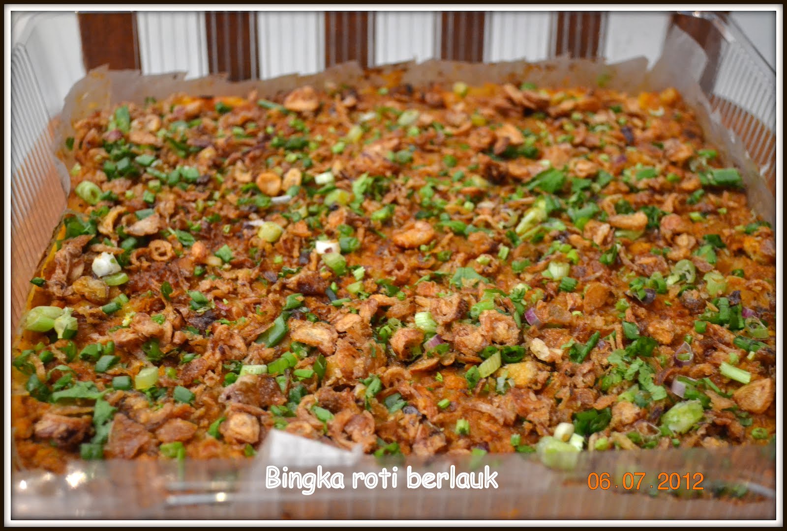 EdaLina's Cake House: Bingka Roti Berlauk - K.Saadiah