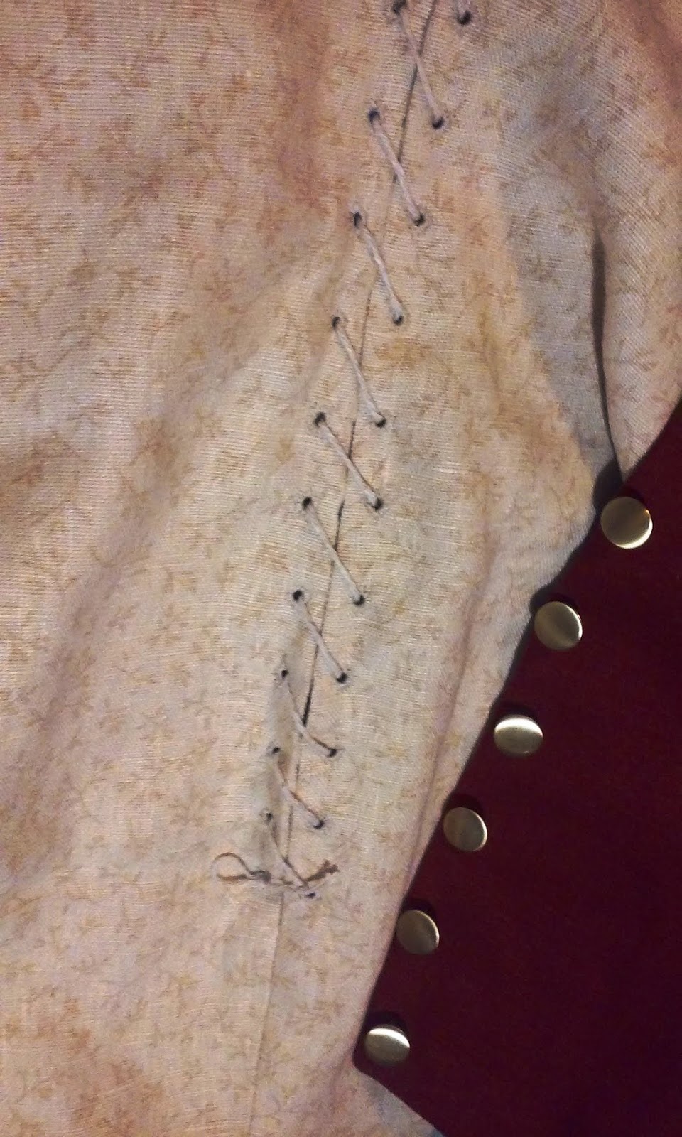 The Antique Sewist: JP Ryan Riding Habit - Red Linen