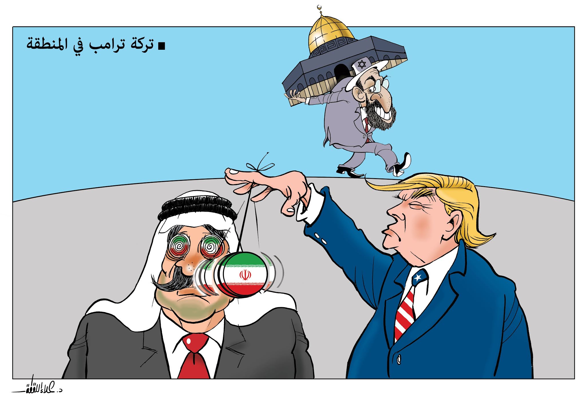 A couple of antisemitic Arab cartoons ~ Elder Of Ziyon - Israel News