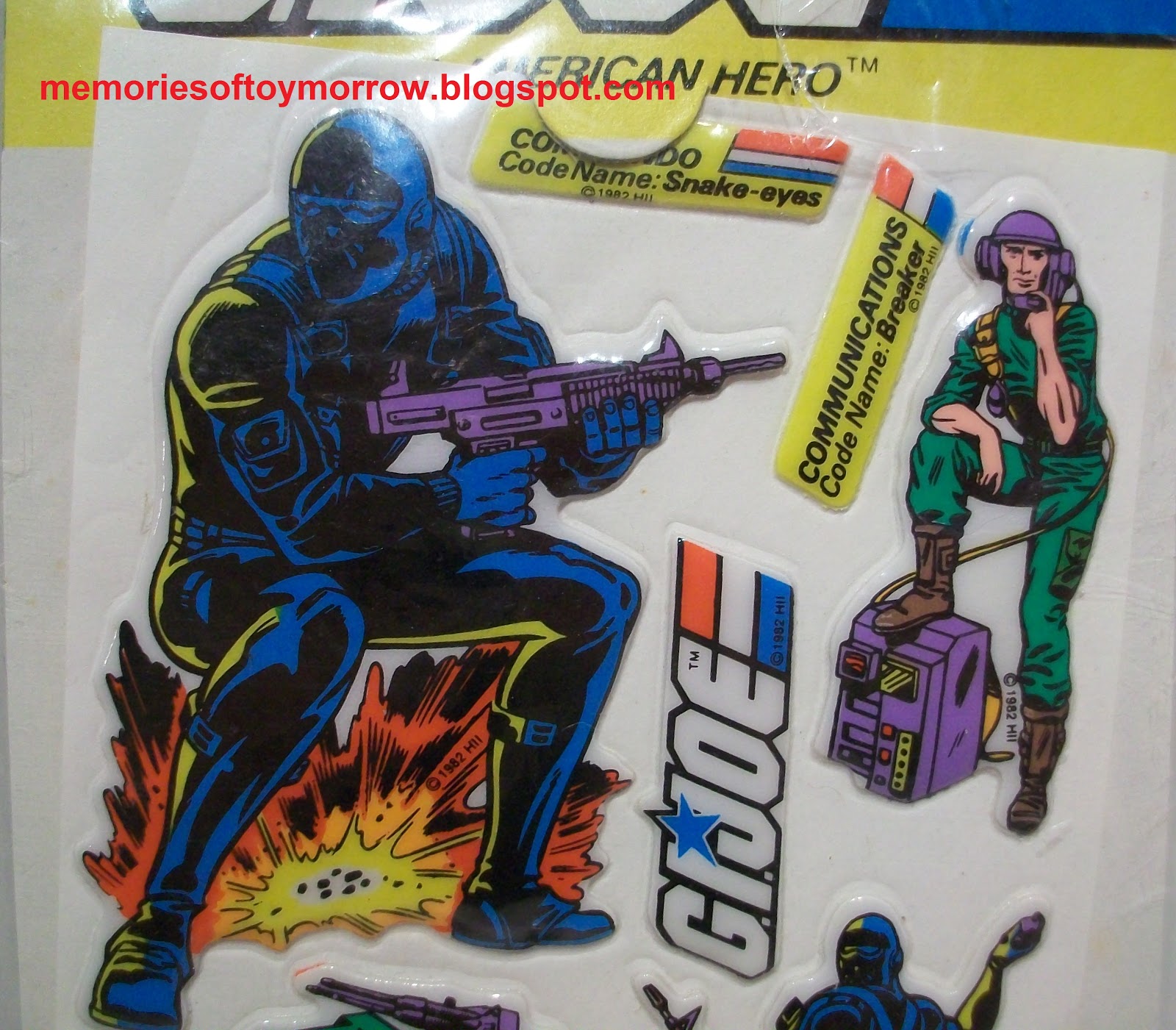 Memories of Toymorrow: GI Joe Puffy Sitckers !! C'mon Everyone Loves ...