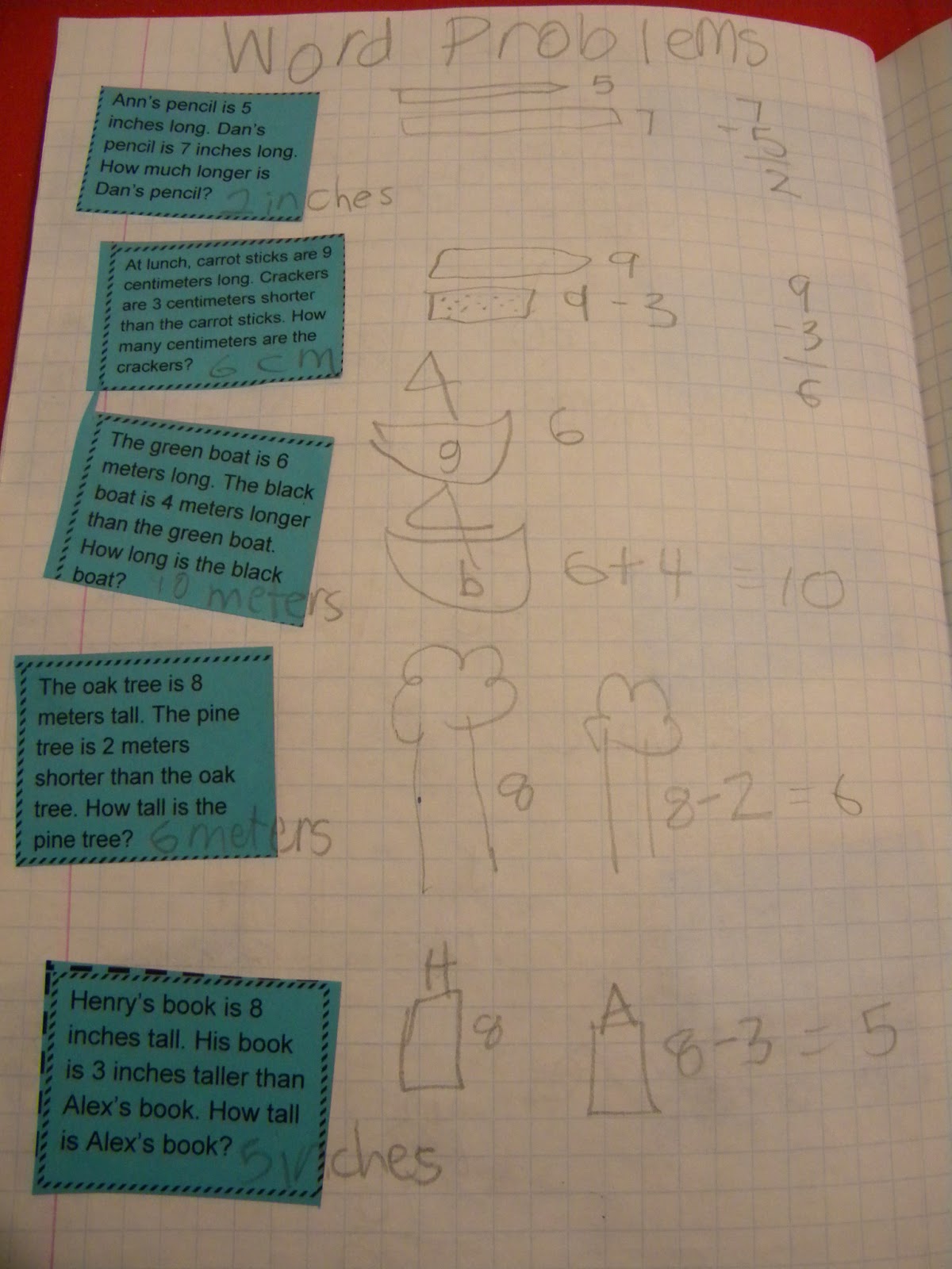 Tales from a Traveling Teacher: Word Problems for JOURNALS!