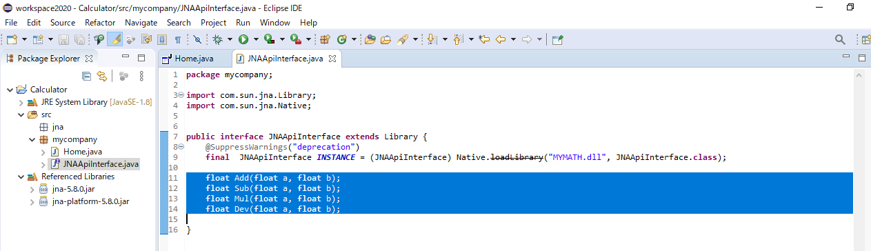 [Java] Use C/C++ DLL from Java with JNA
