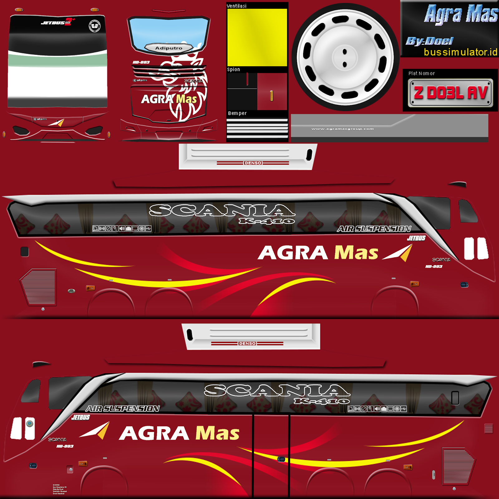 87+ Livery BUSSID HD SHD Jernih Koleksi Pilihan Part 2 - Raina.id