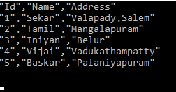 How to convert list object to CSV format string in c#