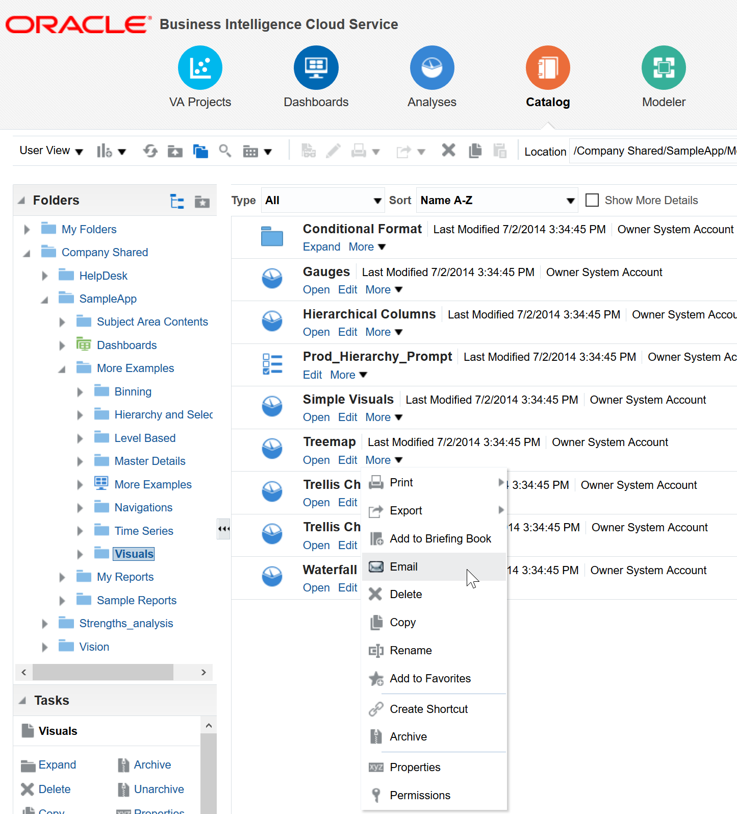 Beyond Just Data: Oracle Business Analytics and More: BICS - Deliveries