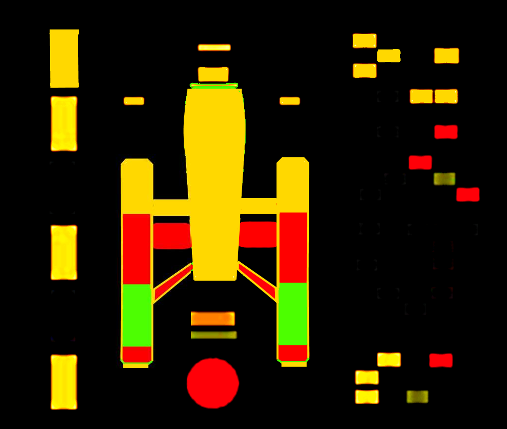 KirkTrekModeler's Model Blog: Recreating TOS Panels and Schematics