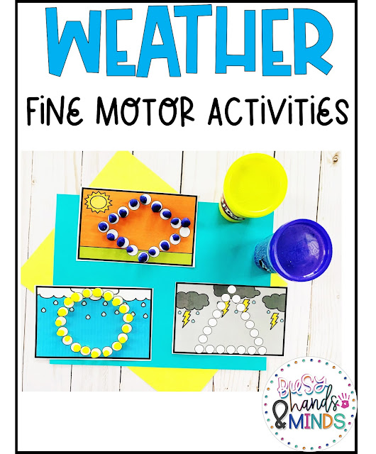 Weather Fine Motor for Preschool | Busy Hands and Minds