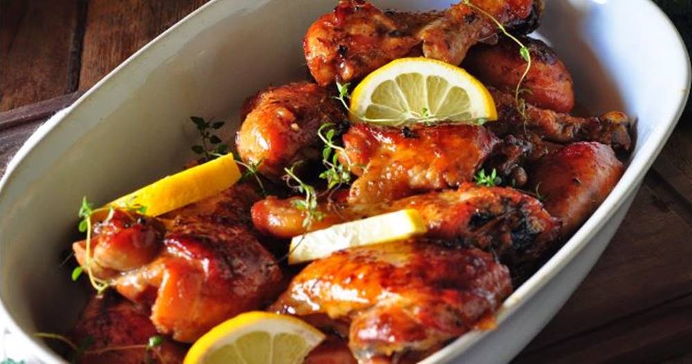 Receitas de Portugal: Perninhas de frango assadas com mel e limão ...