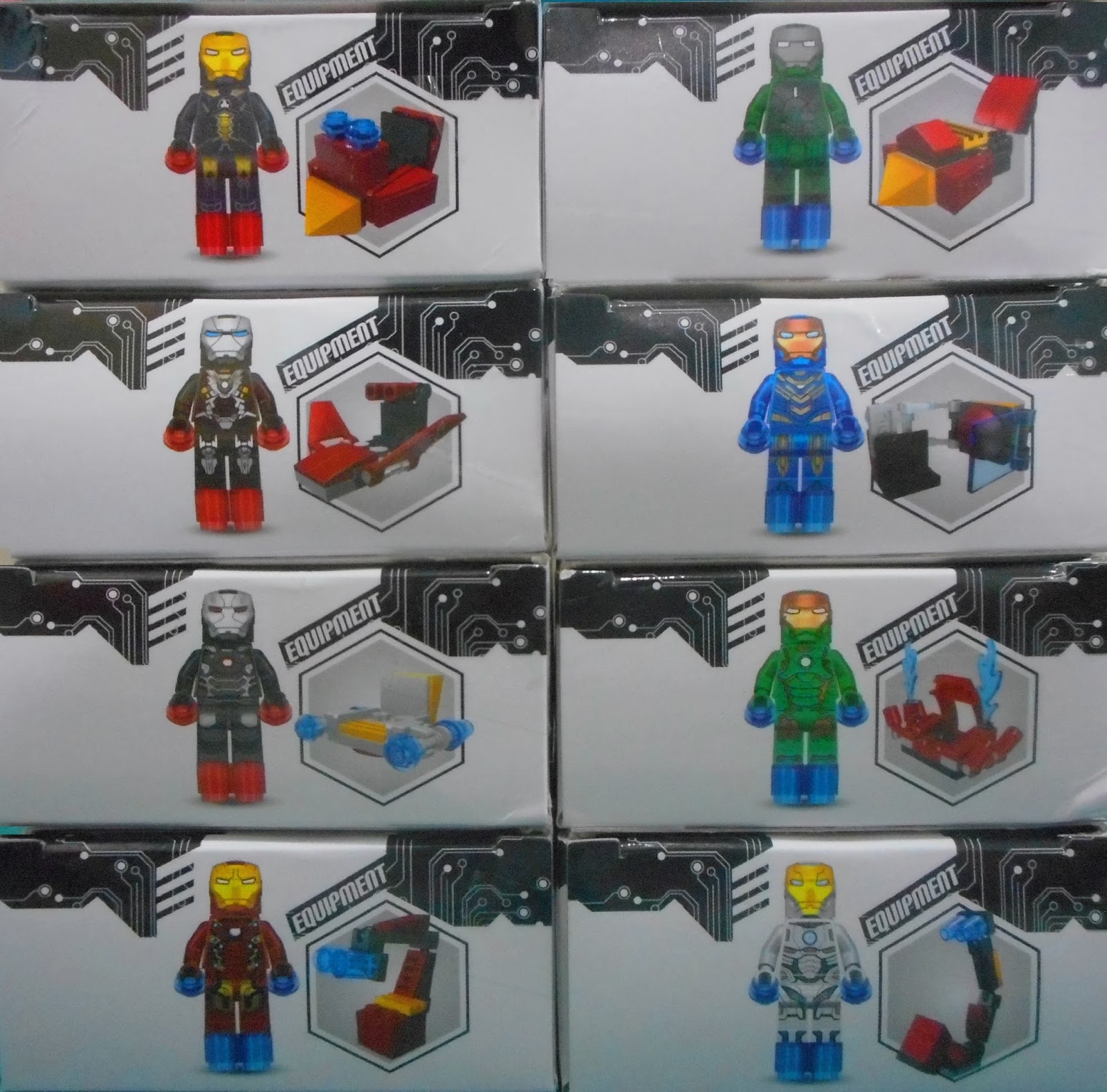 Gunpla Garage: NO.DLP9023 DUO LE PIN SUPER HEROES IRON MAN Lego Minifigures