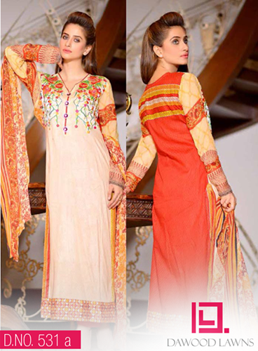 Ayesha Samia EID Collection by Dawood - Embroidered Lawn 2014-15 ...