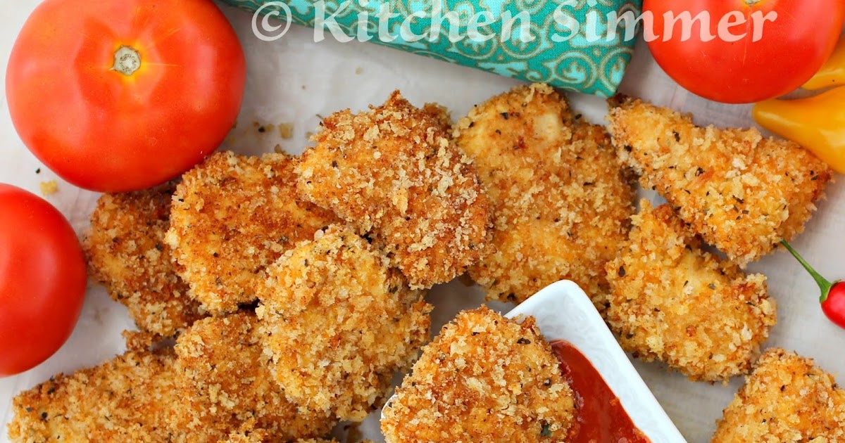 Kitchen Simmer Oven Baked Parmesan Cheese Chicken Nuggets