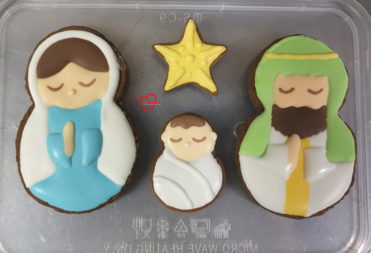 Loving Creations for You: Nativity Gingerbread Cookies (no-chill, no ...