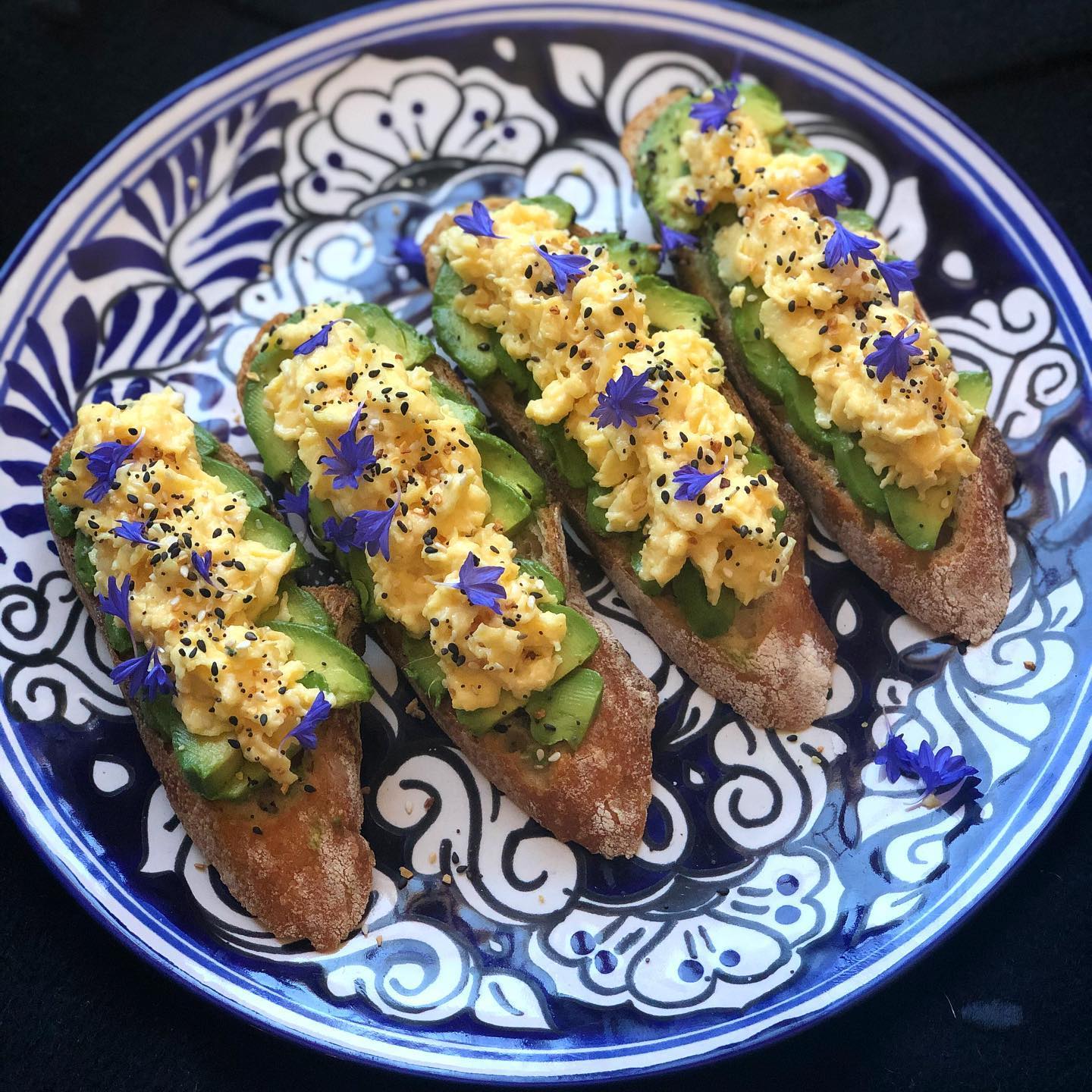 Edible Flowers: Bachelor Buttons (+Avocado Toast with Creamy Herb ...