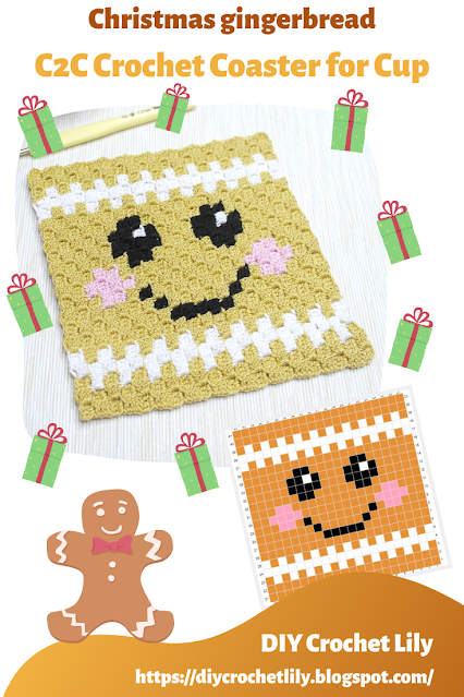 DIY Crochet Lily: [C2C Crochet] The Christmas gingerbread pattern C2C ...