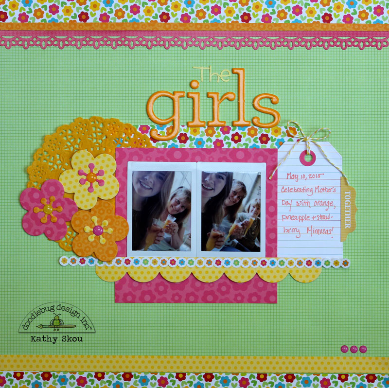 Doodlebug Design Inc Blog: PageMaps Sketch: The Girls Layout by Kathy