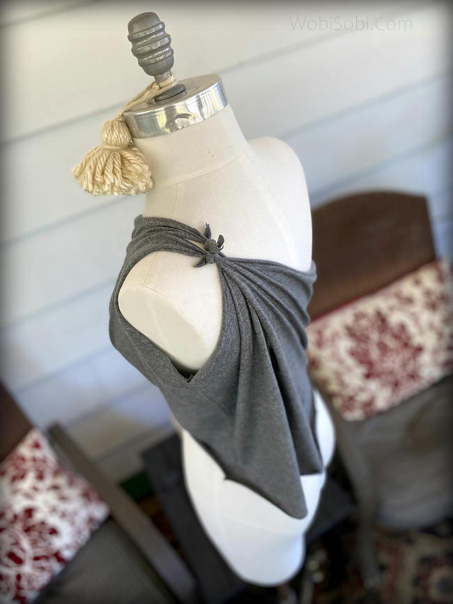 WobiSobi: Double Tied, One Shoulder Tee