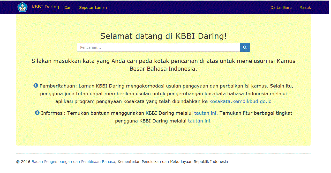 Kamus Besar Bahasa Indonesia Edisi Kelima Tersedia Secara Daring ...
