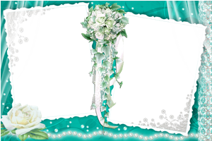 Couple Frame on Calm Blue Background | Free Photoshop Frames