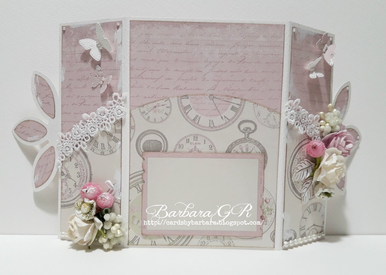 Cards by Barbara: Fold Card Art Flower...