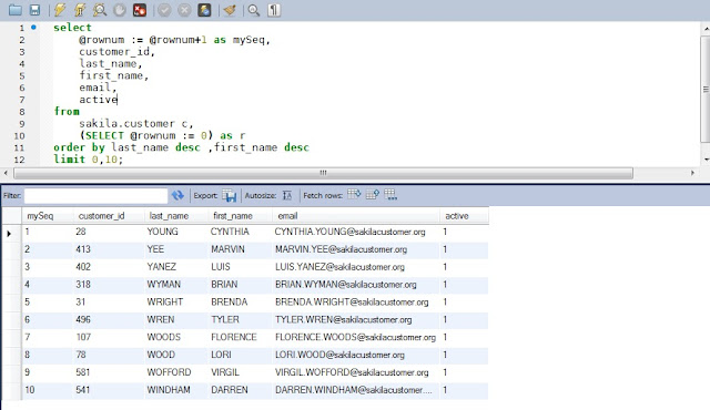 Programmers Sample Guide Mysql Row Number Function