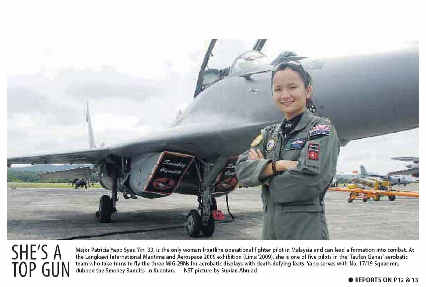 Kenali Mejar Patricia Yapp Syau Yin, Anak Sandakan kemudi Pesawat ...