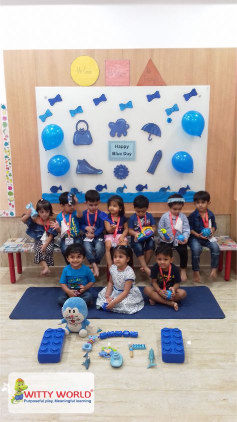 On the top of the World...: Blue Day Celebration by Playgroup Section ...