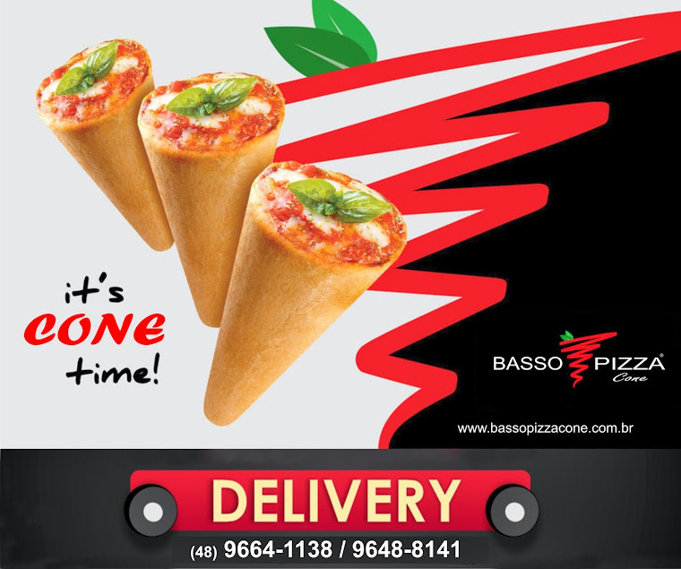 Basso Pizza Cone: BASSO PIZZA CONE. Um novo conceito de Pizza.