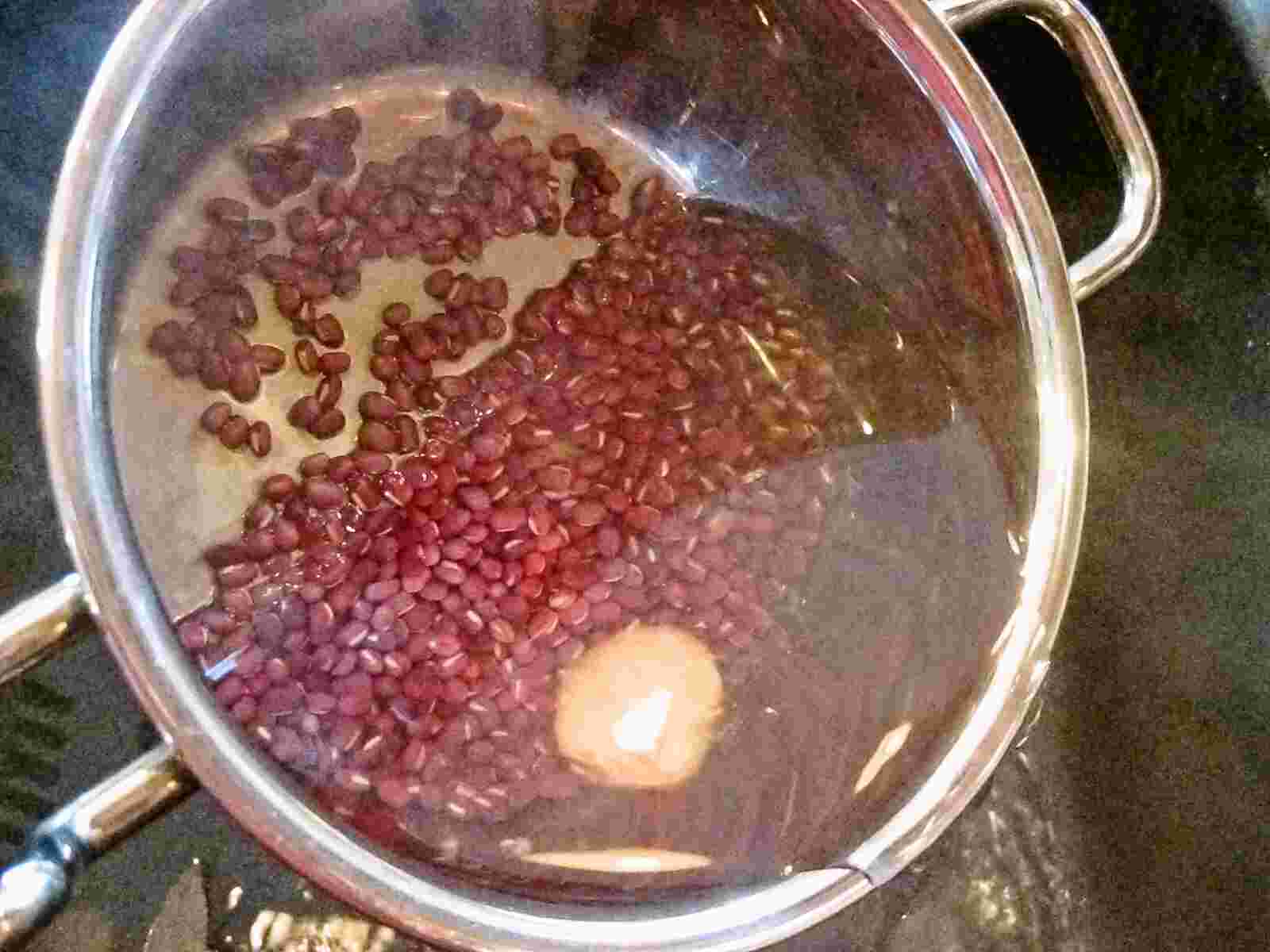 Recipes for Tom: Sekihan / steamed sweet rice with azuki beans (rice ...