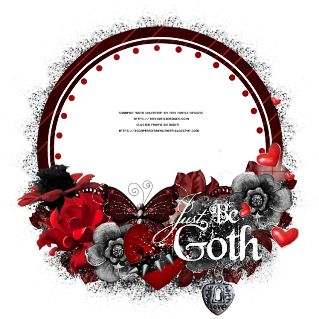 Escape From Reality Blog: FTU 'Goth Valentine' Cluster Frames TTD