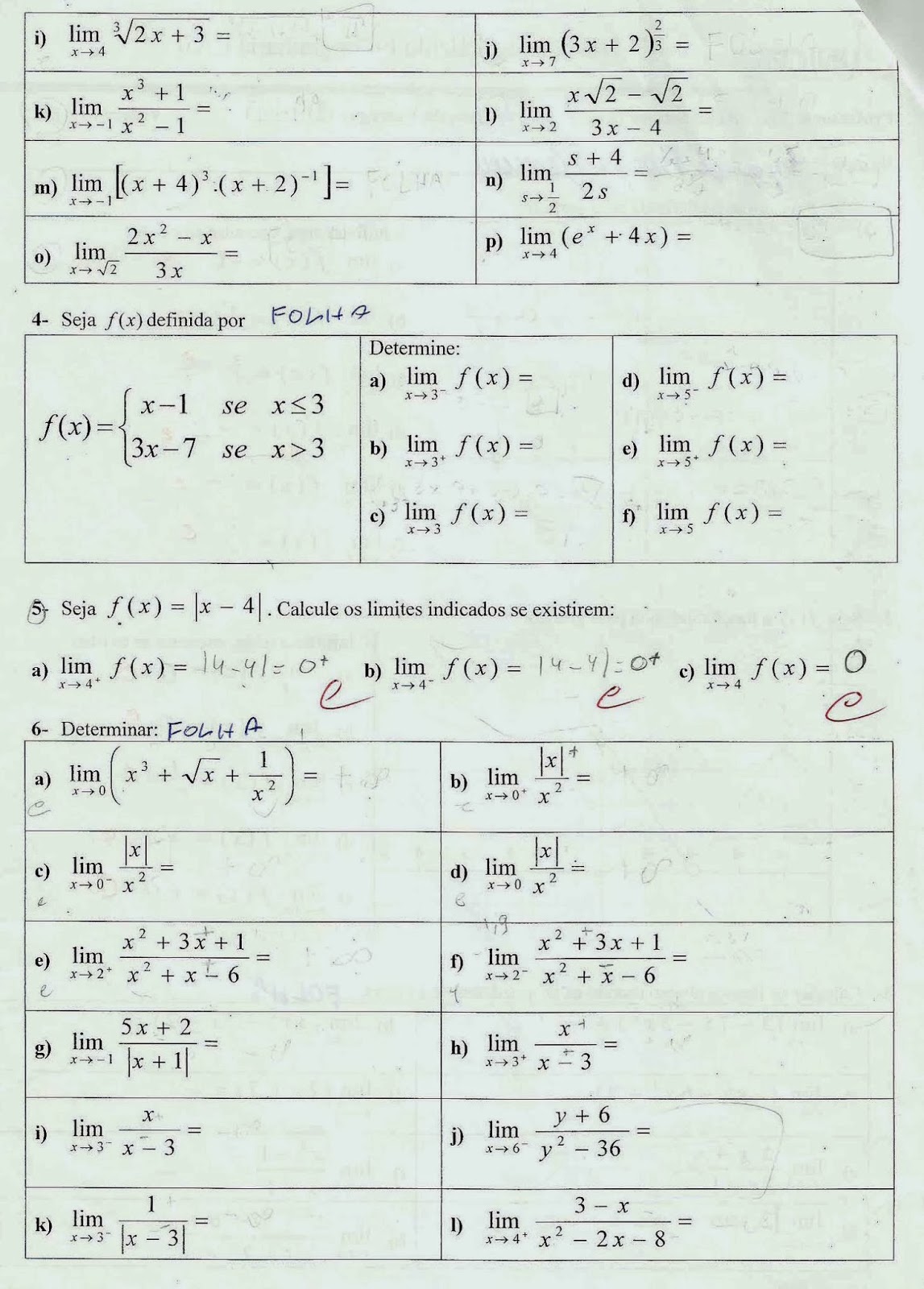 Exercicios De Calculo 1 - ZULEDU