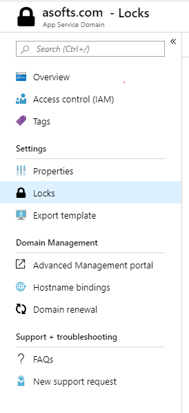 [Azure Service Domain] 無法刪除剛購買的Domain name