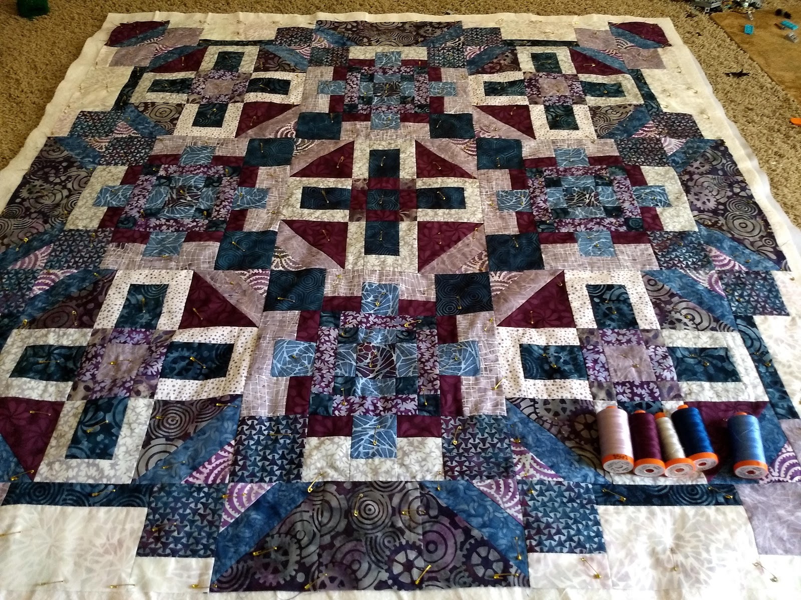 Websterquilt: Island Batik Steam Engine Collection Quilt Part 1