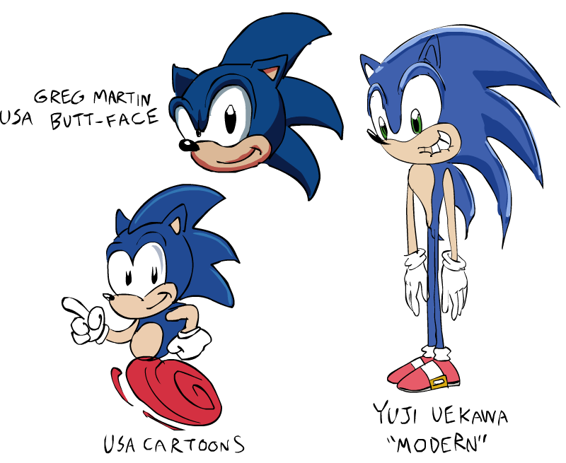 Aaron Long Cartoons - Blog: Sonic designs