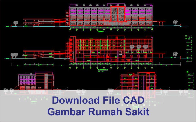 Download Gambar Rumah Sakit File Autocad Via Google Drive - Arsimedia